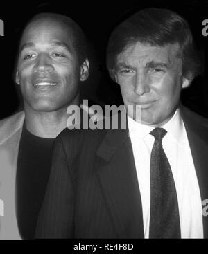 Donald Trump OJ Simpson 1993 Photo By John Barrett/PHOTOlink/MediaPunch ...