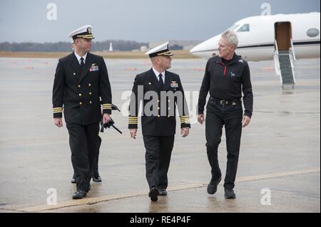 Capt. Scott K. Fuller (center), Naval Air Facility Washington ...