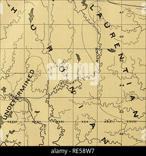 Map of Iron in Michigan Stock Photo - Alamy