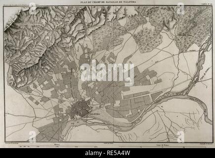 The Battle of Talavera, 27th to 28th July 1809. The British forces of ...