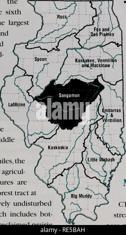 Map of Sangamon in Illinois Stock Photo - Alamy