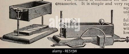 Butter-making machine used on the farm in Victorian times Stock Photo ...
