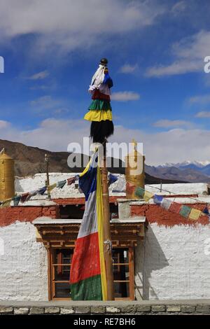 Tibetan Buddhism prayer flags lungta Stock Photo - Alamy