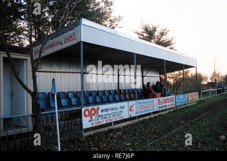 The main stand at Carterton Town FC Football Ground, Kilkenny Lane ...