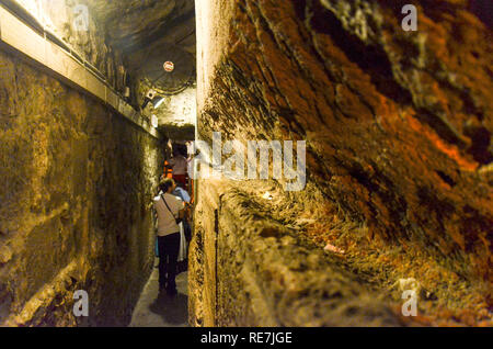 Israel, Jerusalem, the Western Wall Tunnel, the largest stone in the ...