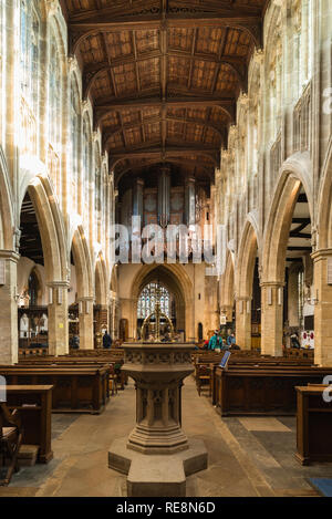 Interior of Shakespeare’s Church Holy Trinity Church Stratford-upon ...