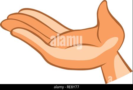 human hand on white background Stock Vector Image & Art - Alamy