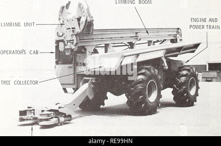 Timberjack tree harvester machine Stock Photo - Alamy