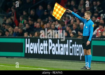AMSTERDAM, 20-01-2019 Stadium Johan Cruyff Arena football, Dutch ...