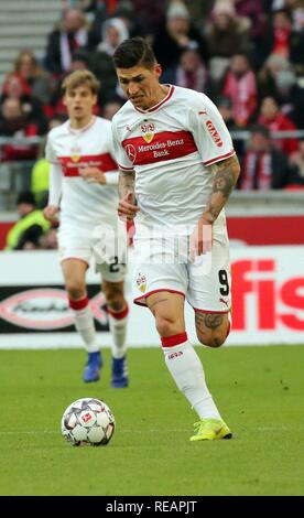 MAINZ, GERMANY - JAN 18, 2019: ships anchor in the yacht harbor in ...