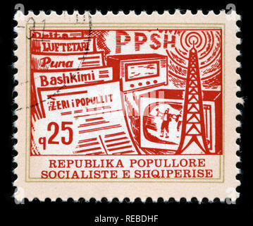 Albanian postage stamp Stock Photo: 52805771 - Alamy