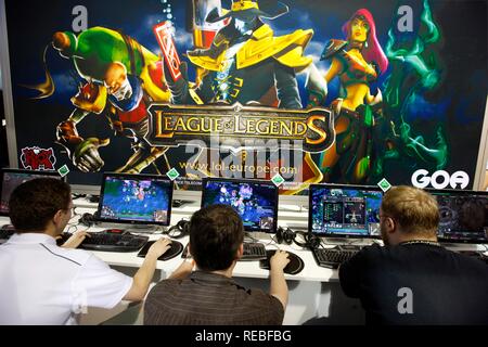 League of Legends, an international video game competition on the ...