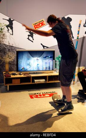 Nintendo Wii booth at the Entertainment Area of the Gamescom, the world ...