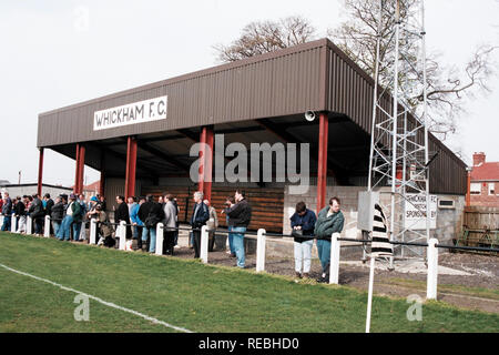 The main stand at Whickham FC, Glebe Road, Whickham, Newcastle-upon ...