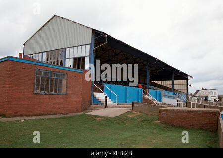 The main stand at Frickley Athletic FC Football Ground, Westfield Lane ...