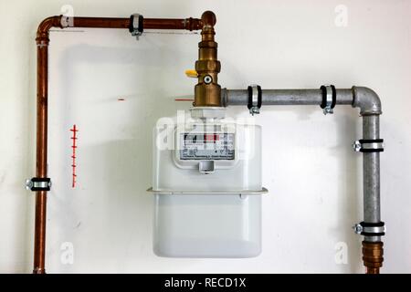 A gas meter inside a house Stock Photo - Alamy