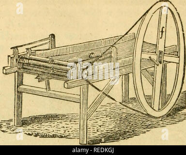 A threshing machine in operation on a field. Thresher are used for the ...