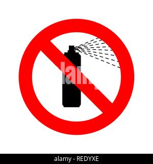 No graffiti symbol No aerosol spray sign, No alcohol sign vector ...