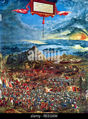 Albrecht Altdorfer: The Battle of Alexander at Issus, 1529 (Alexander’s ...