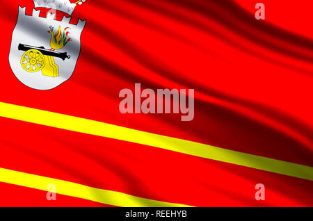 Smolensk waving and closeup flag illustration. Perfect for background ...