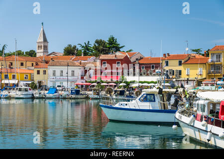 Novigrad cityscape and Marina, Istria, Croatia. Aerial view Stock Photo ...