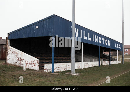 General view of Willington AFC Football Ground, Hall Lane, Williington ...