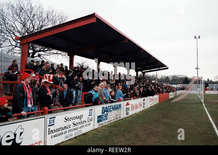 Broadhall Way, home of Stevenage Borough FC (Hertfordshire), pictured ...