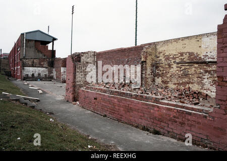 General view of Consett AFC Football Ground, Belle View Stadium ...