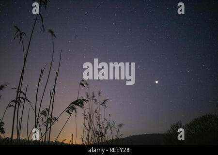 Super Blood Wolf Moon Eclipse Stock Photo - Alamy