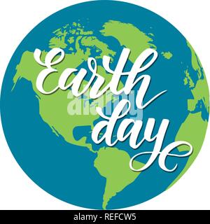 Brush Script Earth World Planet Globe Logo Design Vector Stock Vector ...