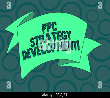 Writing note showing Ppc Strategy Development. Business photo ...