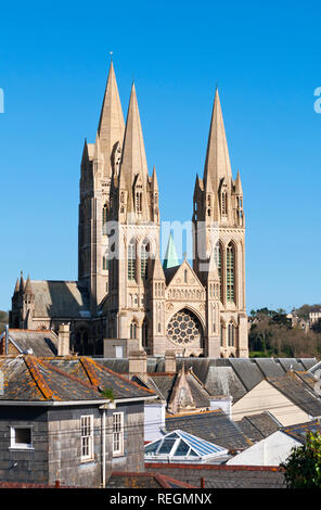 Truro Cathedral, Truro, Cornwall, UK, Europe Stock Photo - Alamy