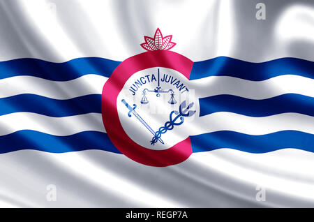 Cincinnati Ohio waving and closeup flag illustration. Perfect for ...