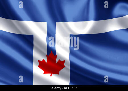 Toronto Flag waving and closeup flag illustration. Perfect for ...