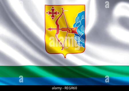 Kirov waving and closeup flag illustration. Perfect for background or ...