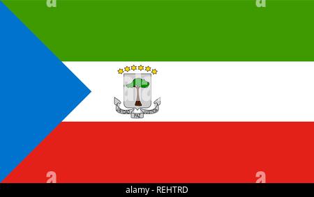 Flag of Equatorial Guinea, Republic of Equatorial Guinea. Template for ...