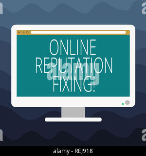 Writing note showing Online Reputation. Business photo showcasing ...