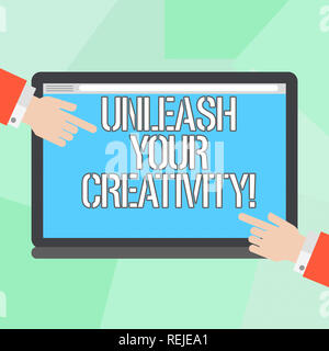 Conceptual hand writing showing Unleash Your Creativity. Concept ...
