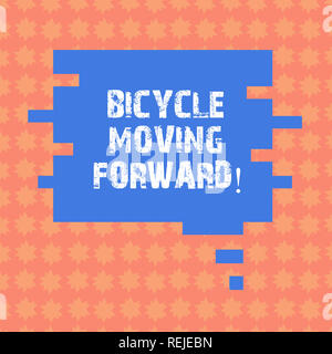 Writing note showing Bicycle Moving Forward. Business photo showcasing ...