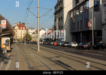 BELGRADE, SERBIA - NOVEMBER 10, 2018: Clock Tower (Sahat Tower) at ...