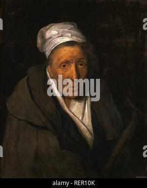 Theodore Gericault, The Woman with a Gambling Mania, portrait painting ...