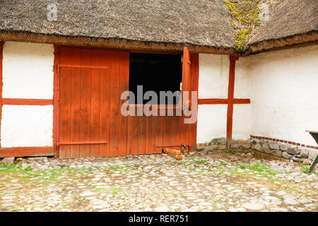 Traditional old farm at Skansen, the first open-air museum and zoo ...