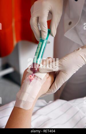 sample of blood, details Stock Photo - Alamy