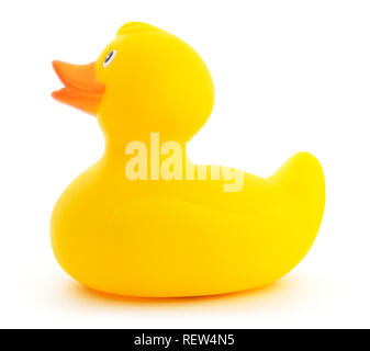 side view of cute yellow rubber duck Stock Photo - Alamy