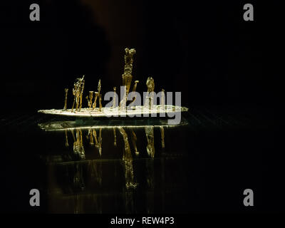Muisca raft in Gold Museum or Museo del Oro, Bogota, Colombia, South ...