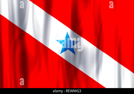 Para stylish waving and closeup flag illustration. Perfect for ...
