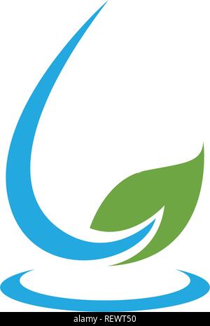 Water drops nature logo and symbols template icons app Stock Vector ...