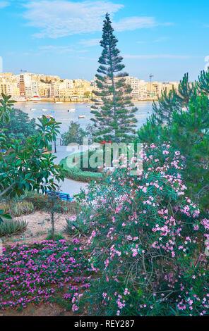 Beach promenade, Exiles Bay, Sliema (Tas-Sliema), Northern Harbour ...