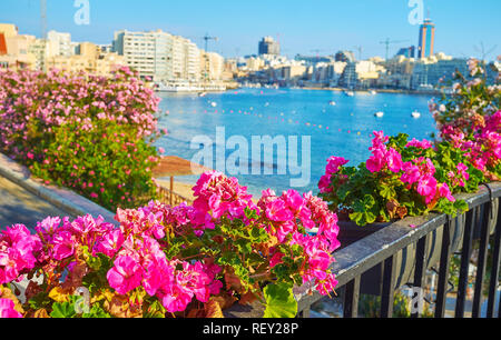 Beach promenade, Exiles Bay, Sliema (Tas-Sliema), Northern Harbour ...