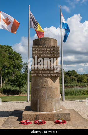 Pegasus bridge, a crossing of the Orne River near Bénouville, made ...